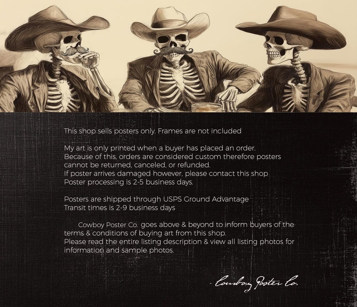 Cowboy Outlaw Bubblegum Western Room Poster, Ranch Decor, Western Room ...