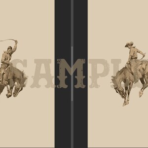 Western Room Poster Set, Bucking Bronco, Gift for Her, Cowboy Wall Art ...
