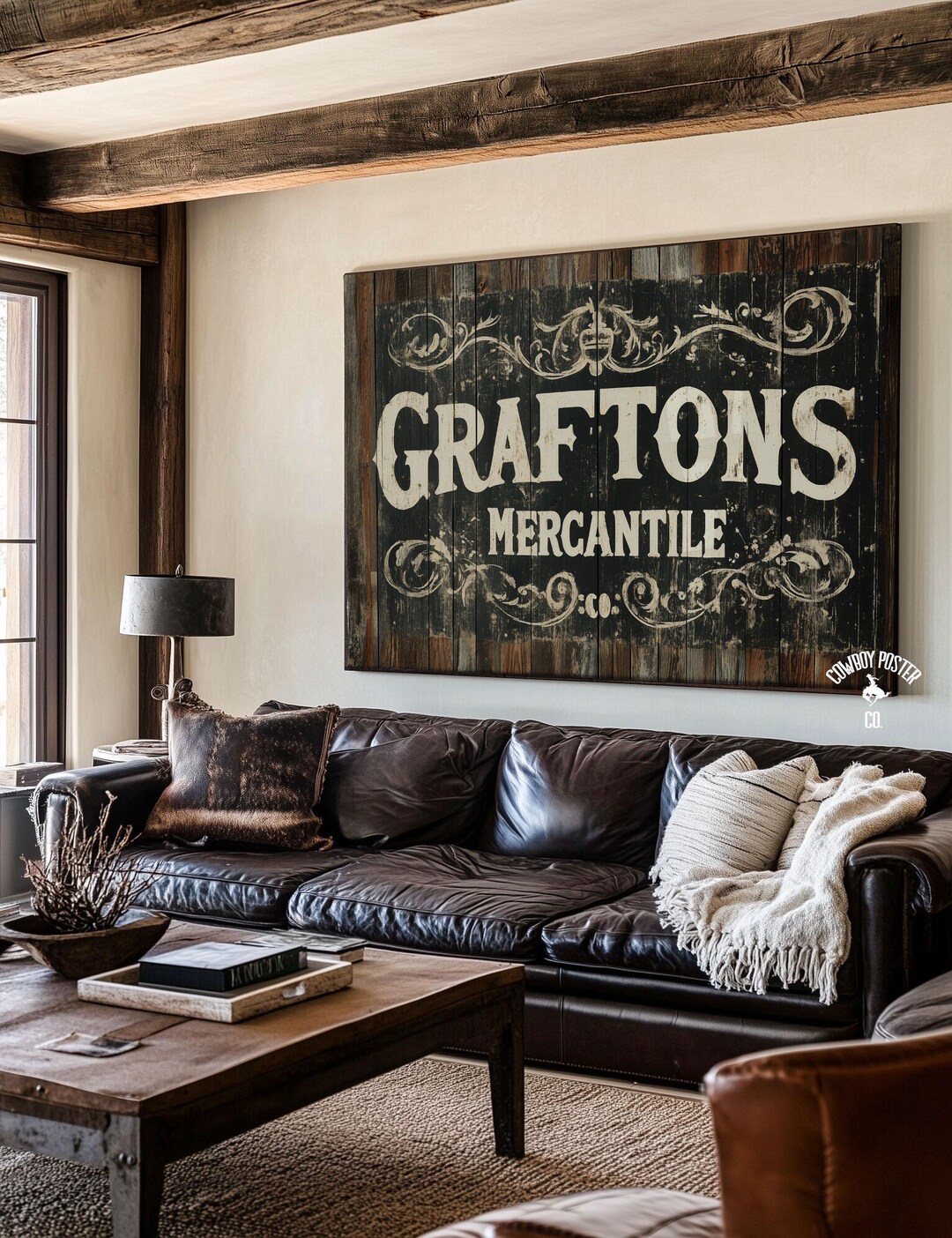 Western Distressed Typography Poster: Southwest Decor - Etsy