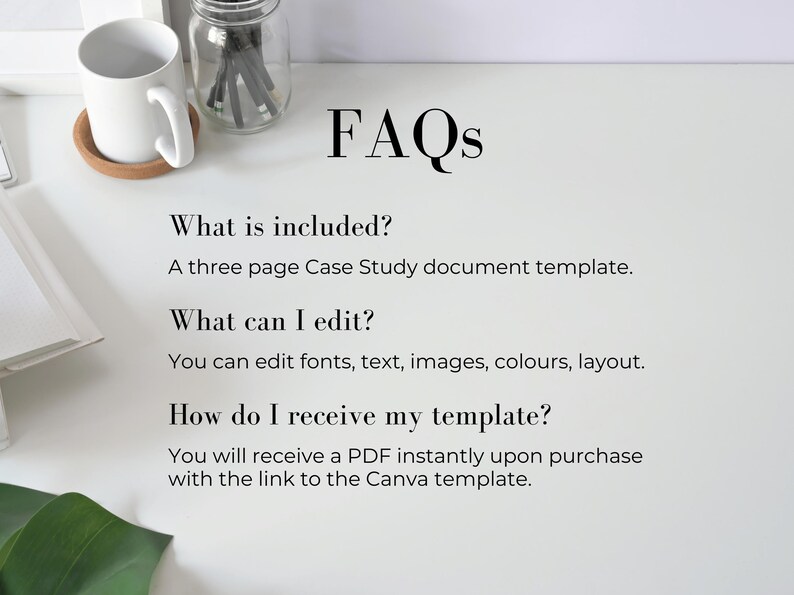 Case Study Template Modern Professional Canva Editable Customisable ...