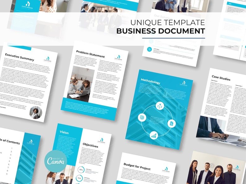 Business Document Template Business Proposal Real Estate Document ...