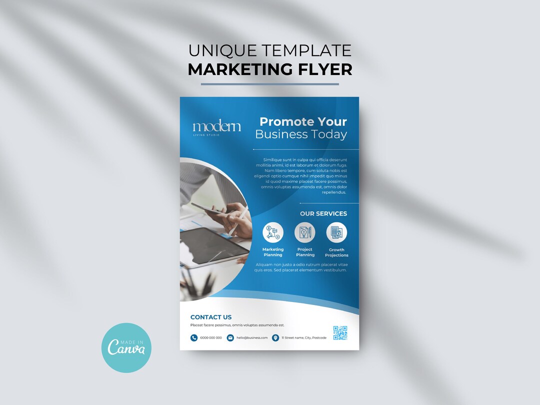 Promotional Flyer Template Marketing Flyer About Us Flyer Services ...