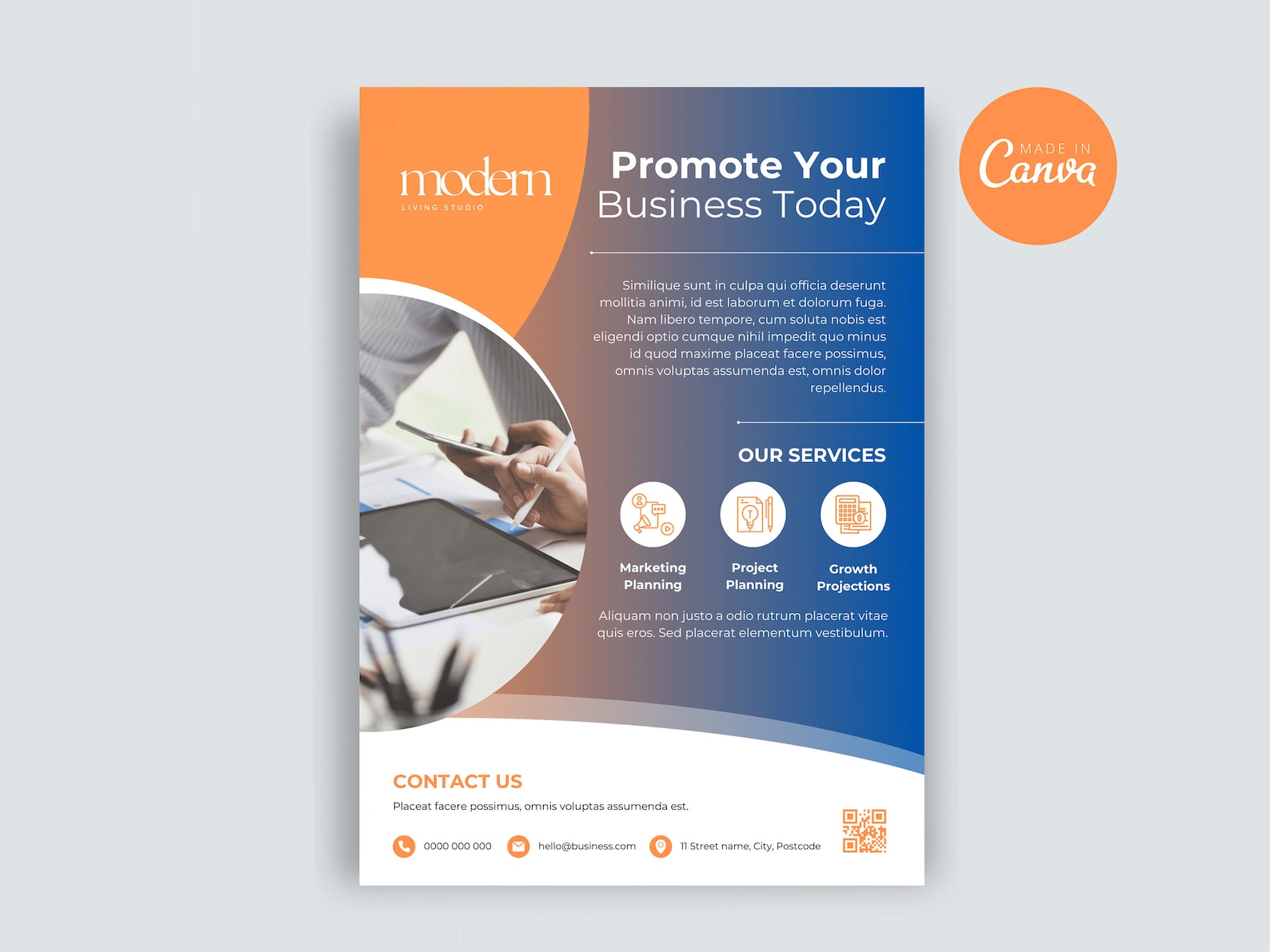 Marketing Flyer Template Promotional Flyer About Us Flyer Services ...