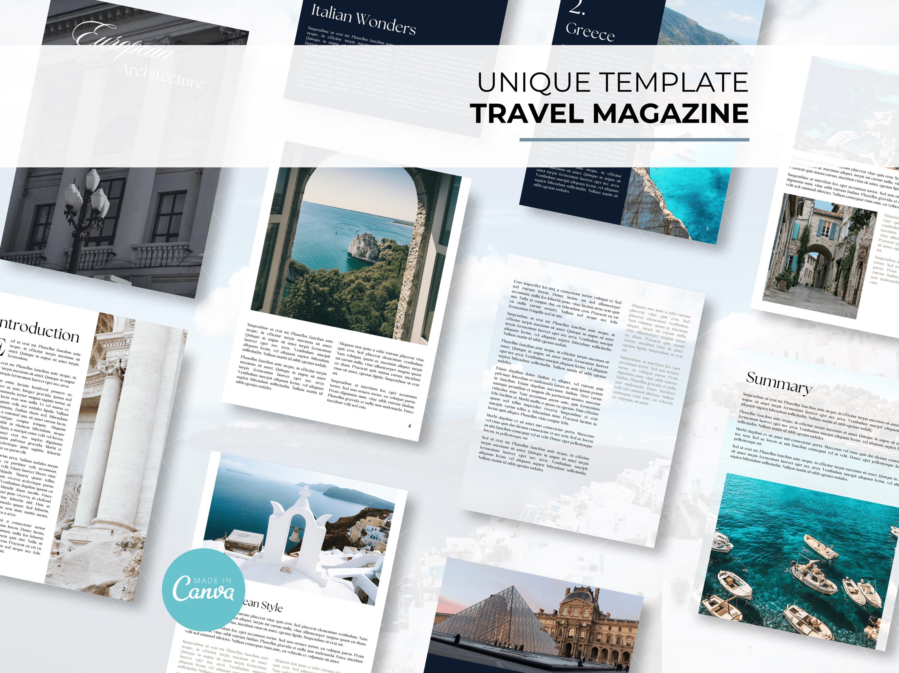 Travel Guide Template Architecture Template Travel Magazine Template ...