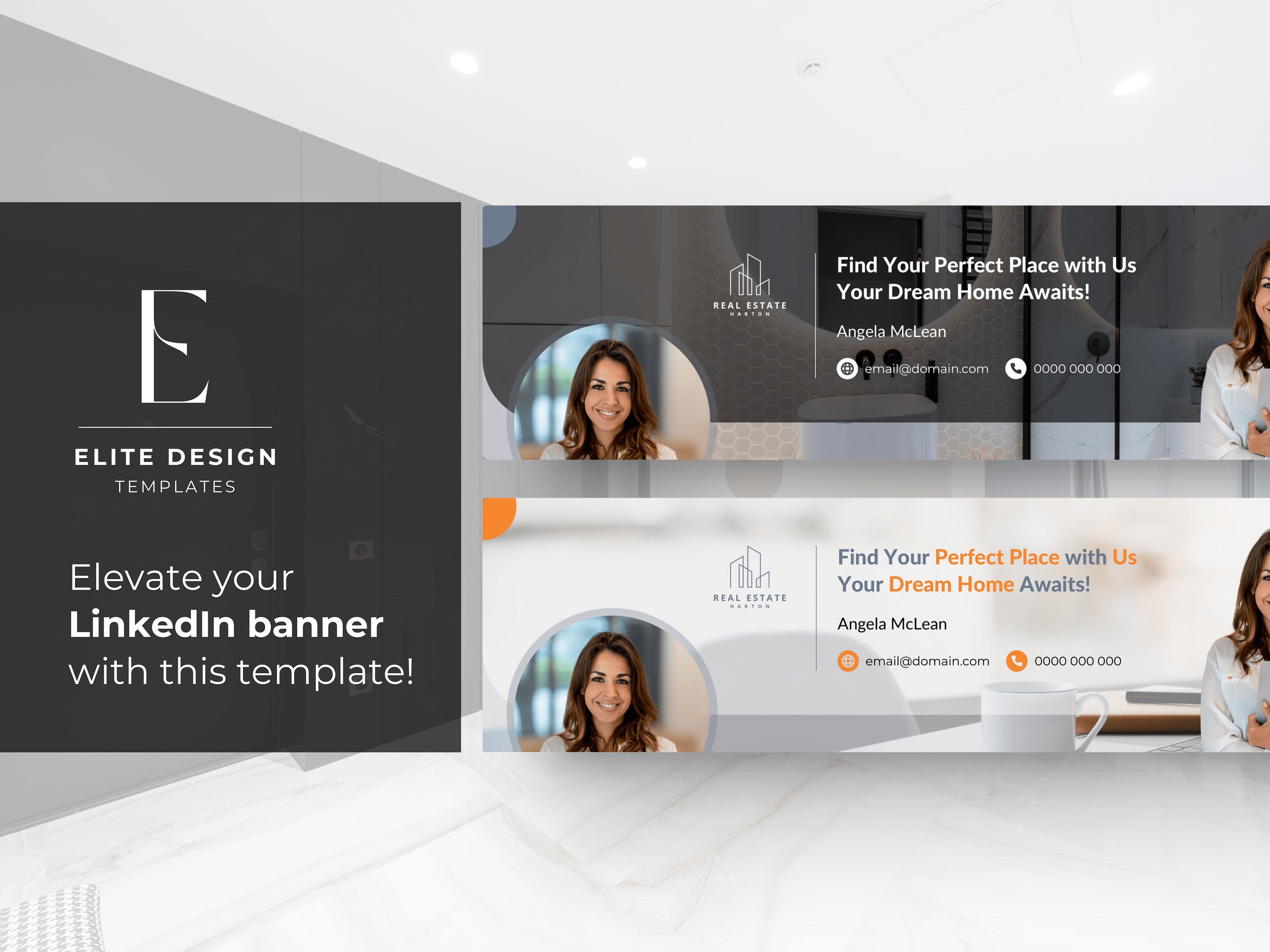 Modern Linkedin Banner Template Unique Canva Template Professional ...
