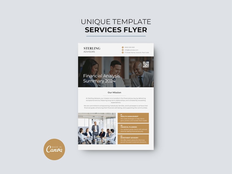 Luxury Services Flyer Modern About Us Flyer Finance Flyer Professional ...