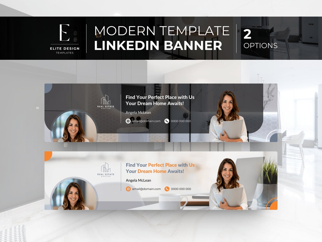 Modern Linkedin Banner Template Unique Canva Template Professional ...
