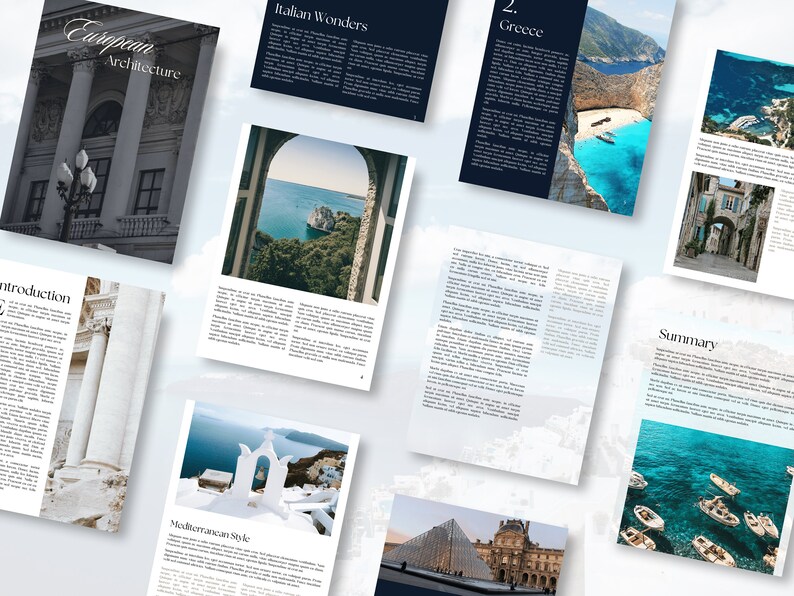 Travel Guide Template Architecture Template Travel Magazine Template ...
