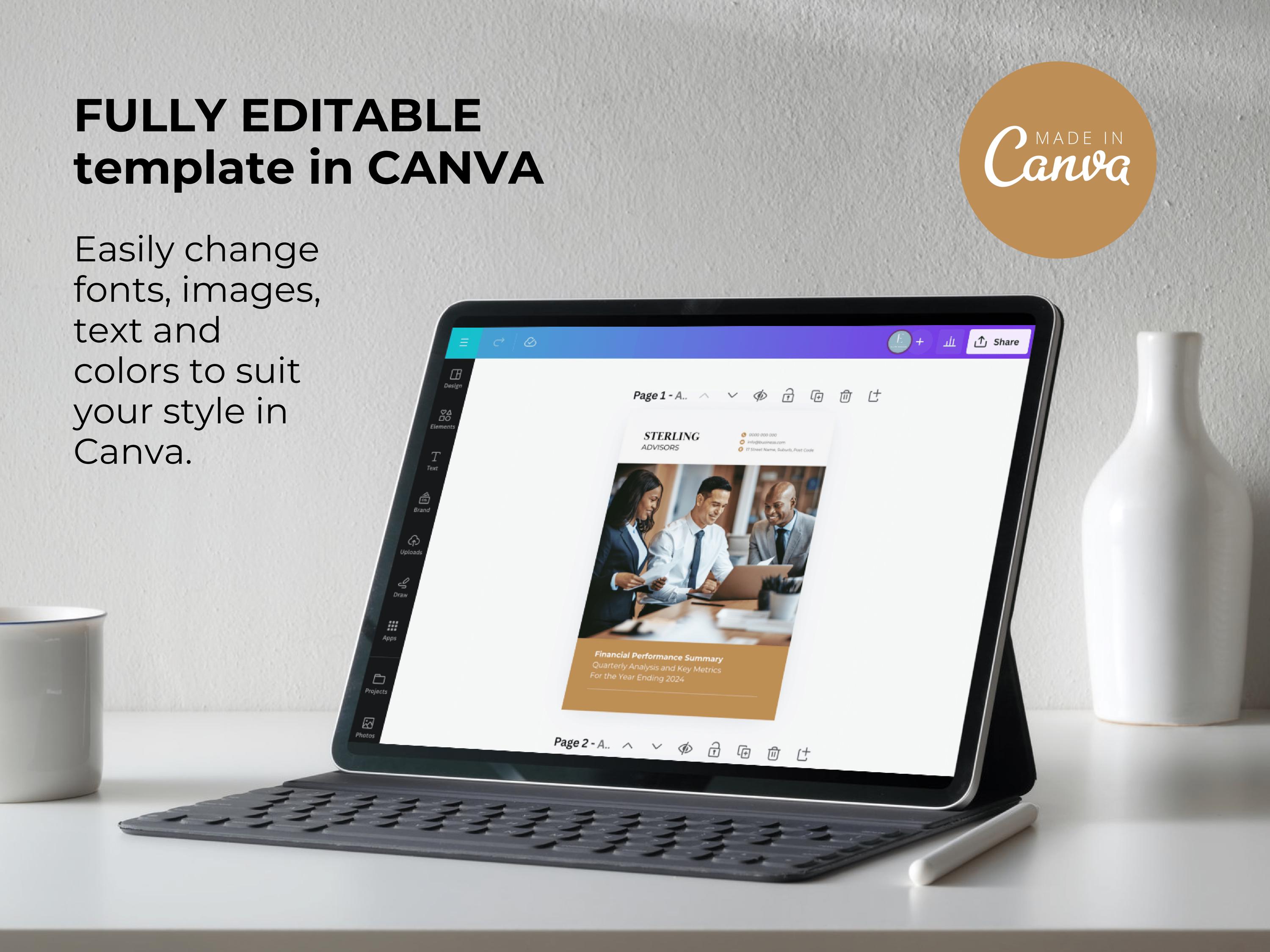 Luxury Document Template Business Plan Document Modern Document ...