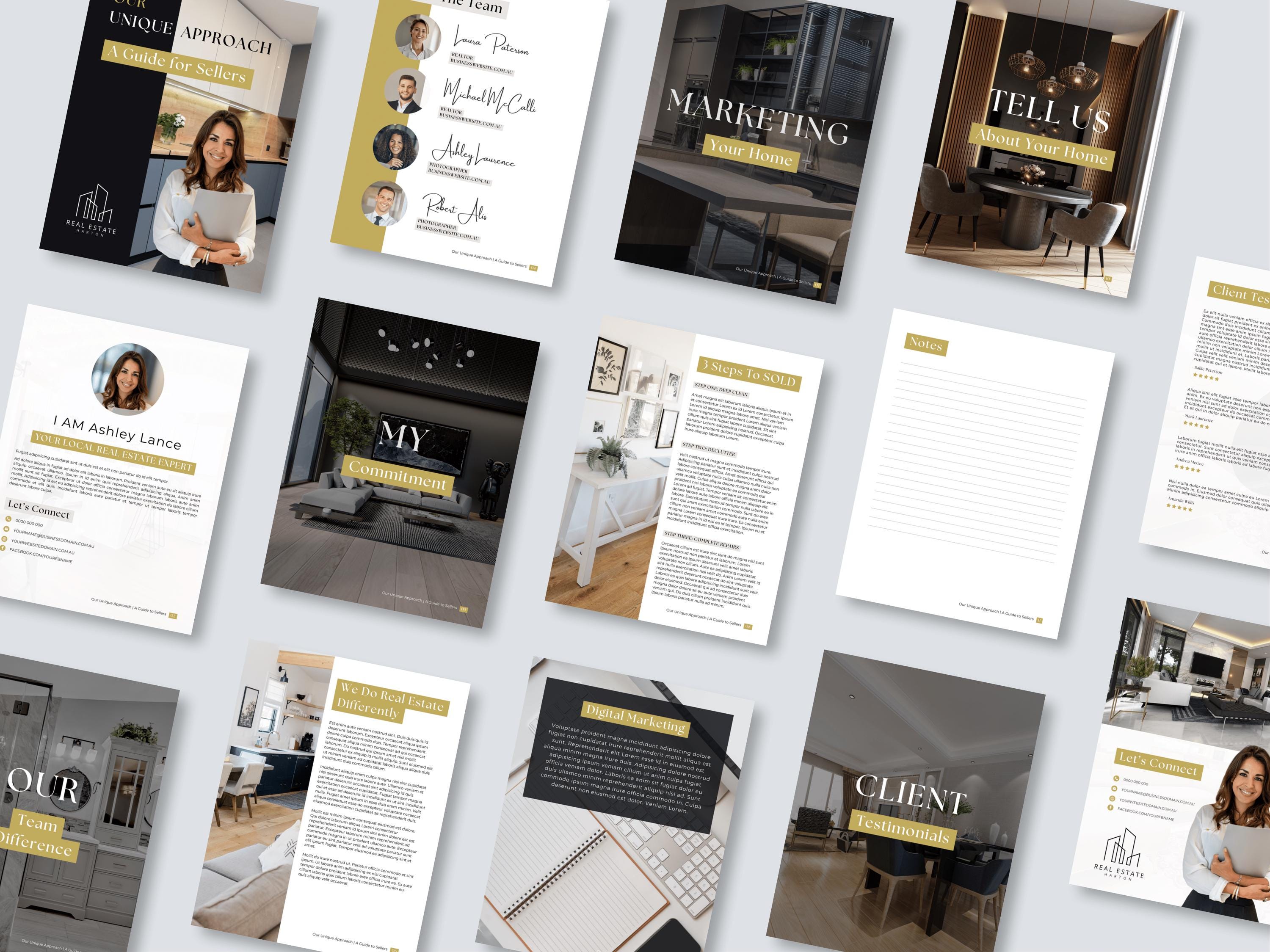 Luxury Real Estate Guide Document Listing Realtor Document Design ...