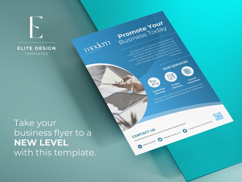 Promotional Flyer Template Marketing Flyer About Us Flyer Services ...