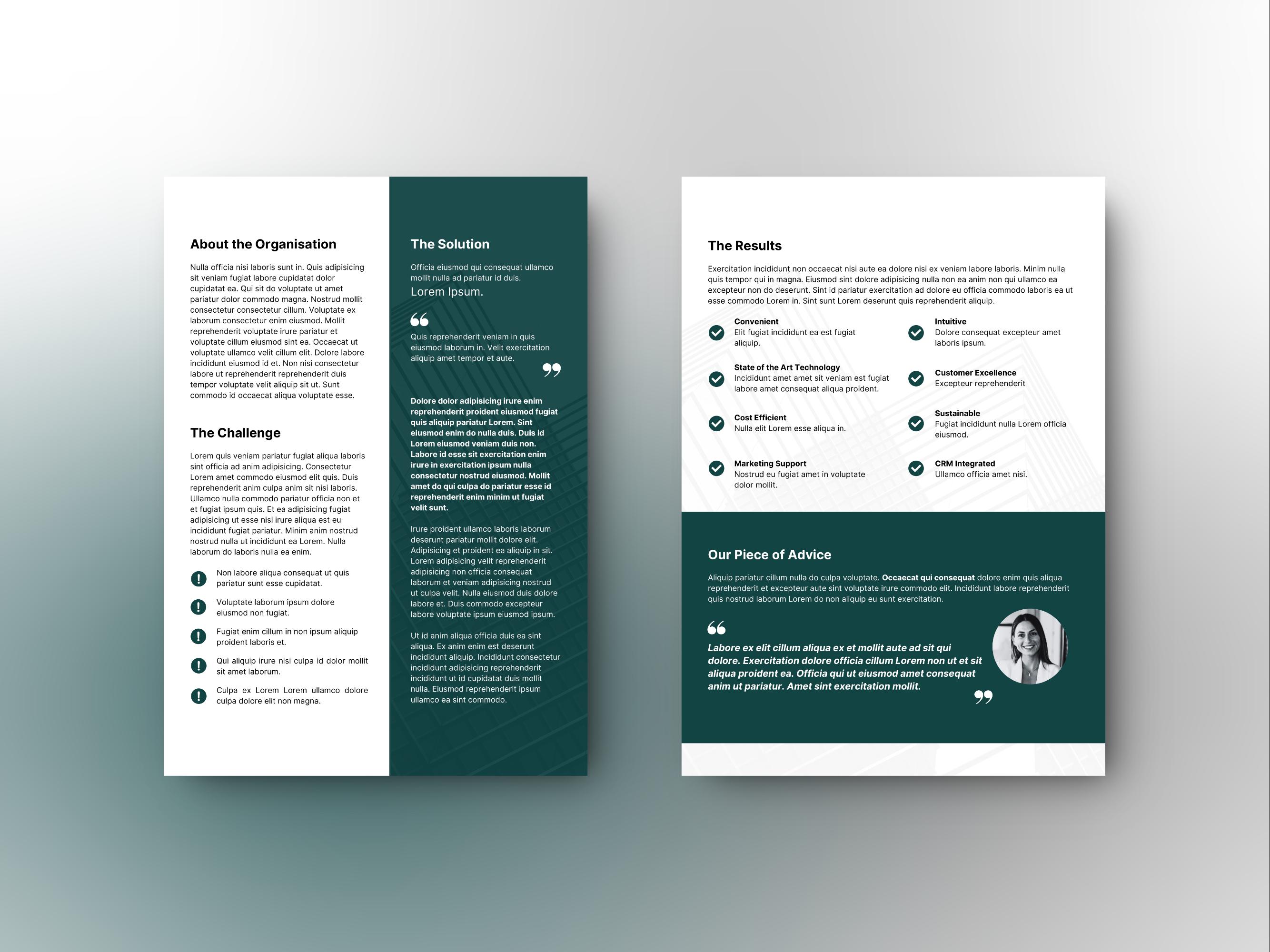 Case Study Template Modern Professional Canva Editable Customisable ...