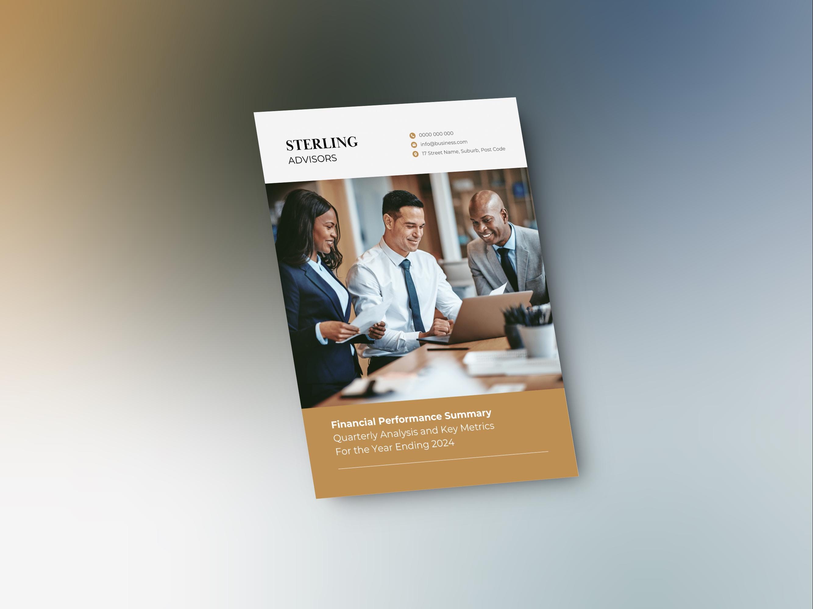 Luxury Document Template Business Plan Document Modern Document ...