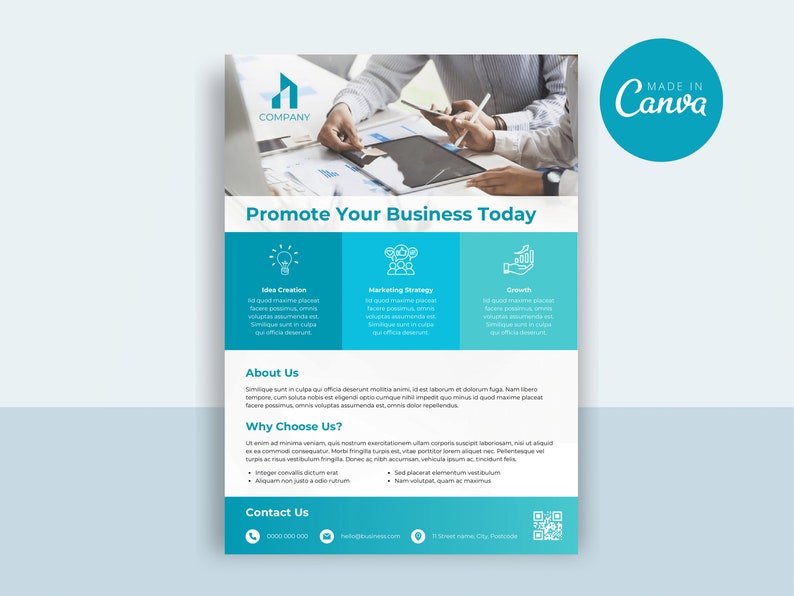 Business Flyer Corporate Flyer Template Canva Flyer Design Marketing ...
