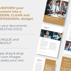Luxury Document Template Business Plan Document Modern Document ...