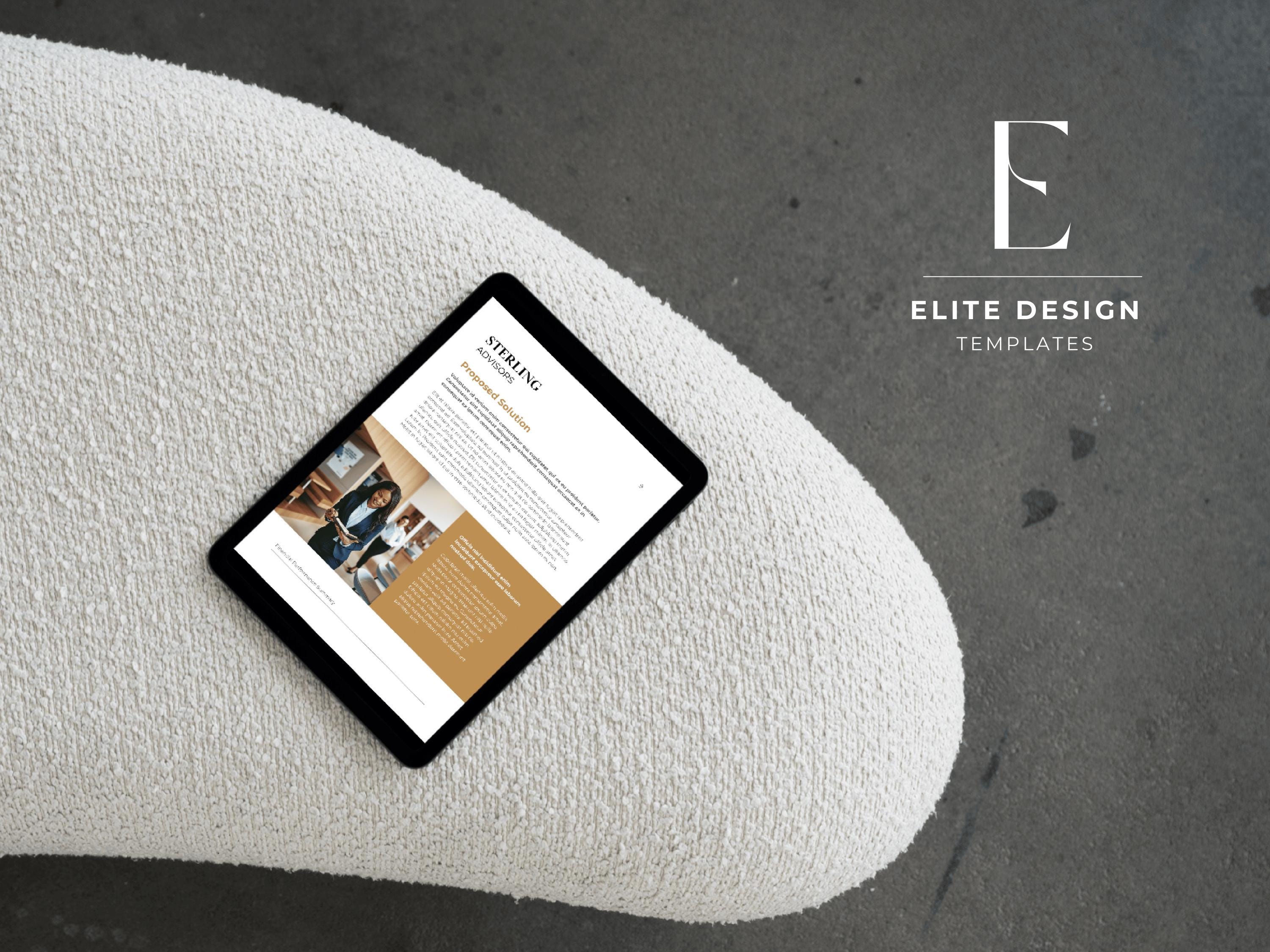 Luxury Document Template Business Plan Document Modern Document ...