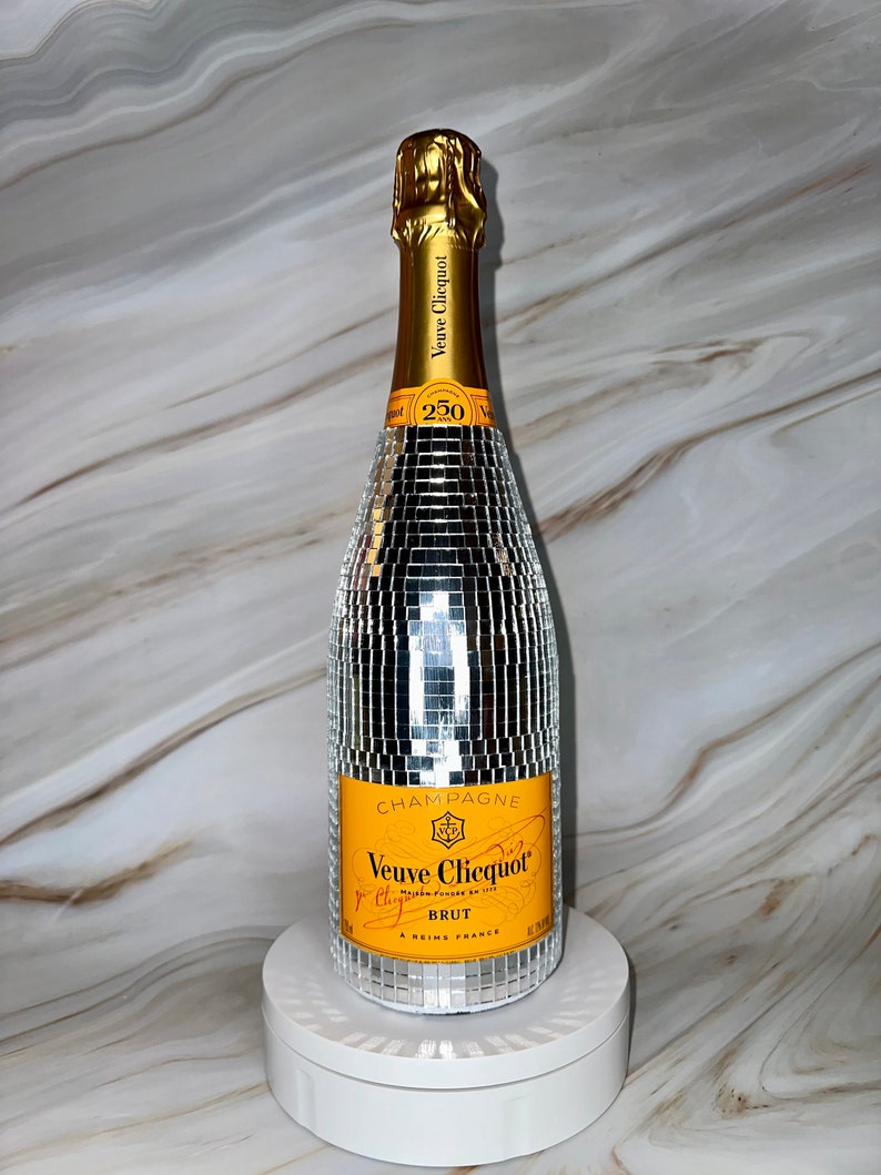 Custom Disco Ball Veuve Bottle - Etsy