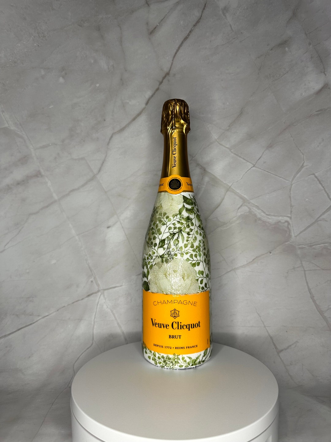 READY TO SHIP Greenery Veuve Bottle - Etsy