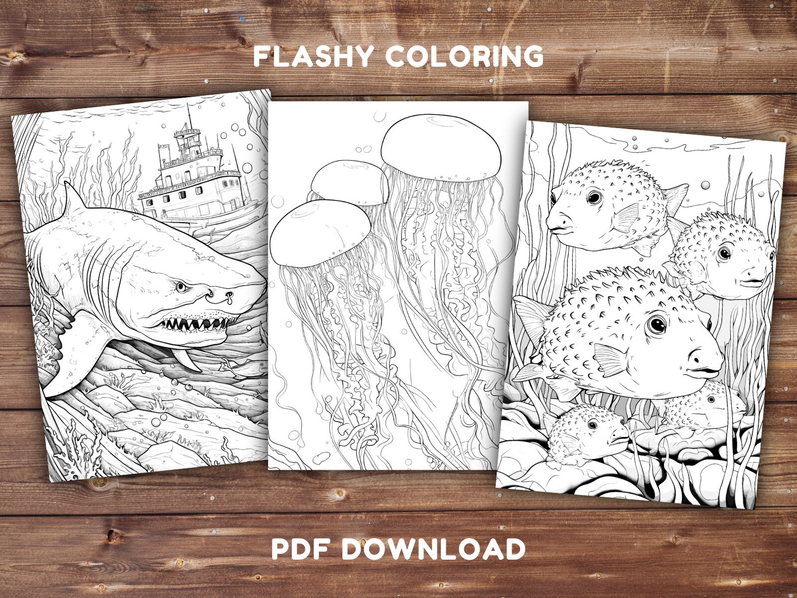 Enchanted Underwater Coloring Book | INSTANT DOWNLOAD | Printable ...