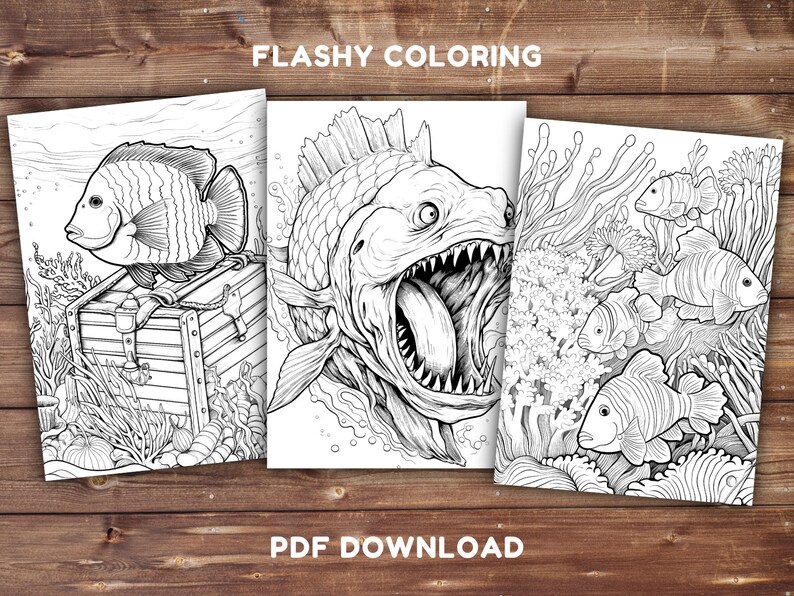 Enchanted Underwater Coloring Book | INSTANT DOWNLOAD | Printable ...