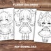 Chibi Girls Coloring Book INSTANT DOWNLOAD Printable Coloring Pages ...