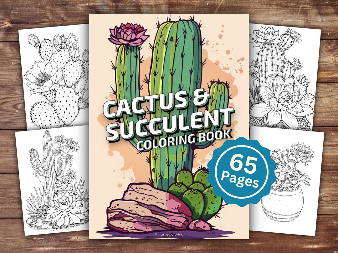Cactus and Succulent Coloring Book | INSTANT DOWNLOAD | Printable ...