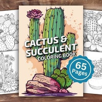 Cactus Coloring Bookmarks, Cactus Colouring Page, Printable Bookmarks ...