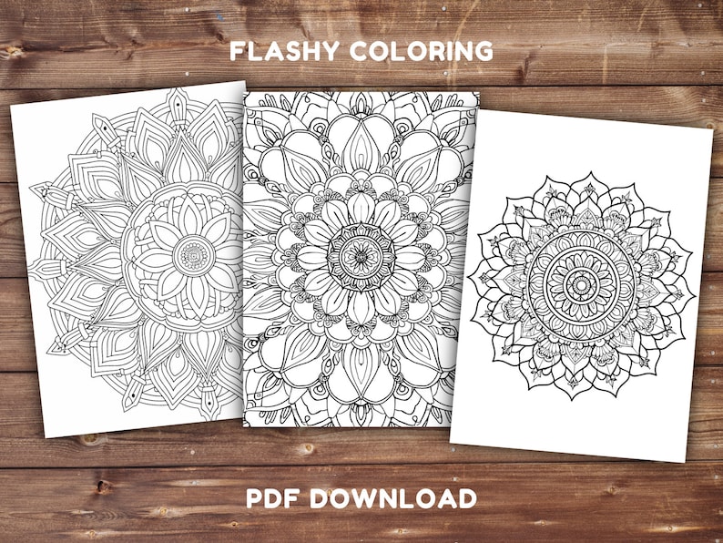 1000 Adult Mandala Coloring Book | INSTANT DOWNLOAD | Printable ...
