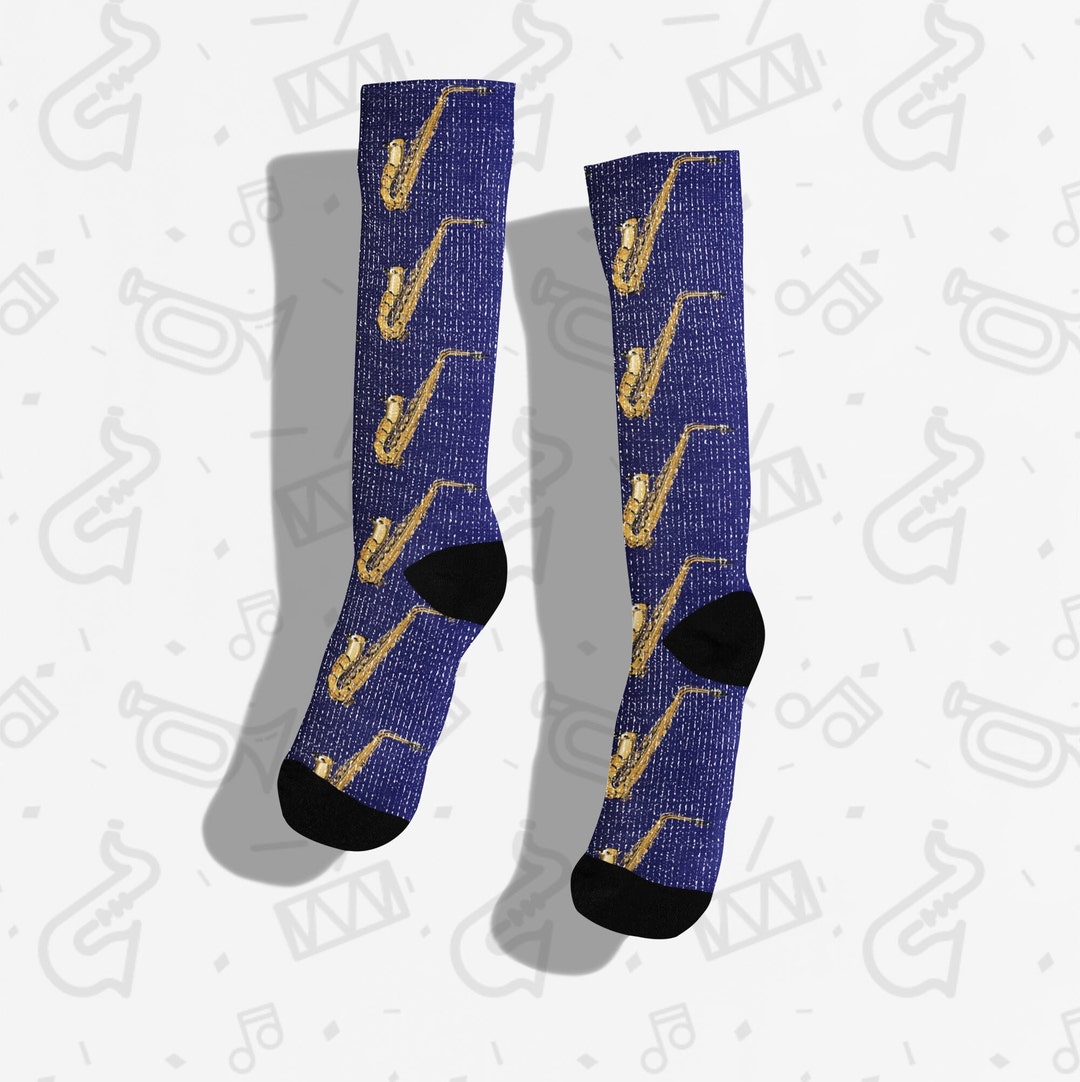 Saxophone Teacher Novelty Gift Socks, Alto Saxophone Soprano Saxophone ...