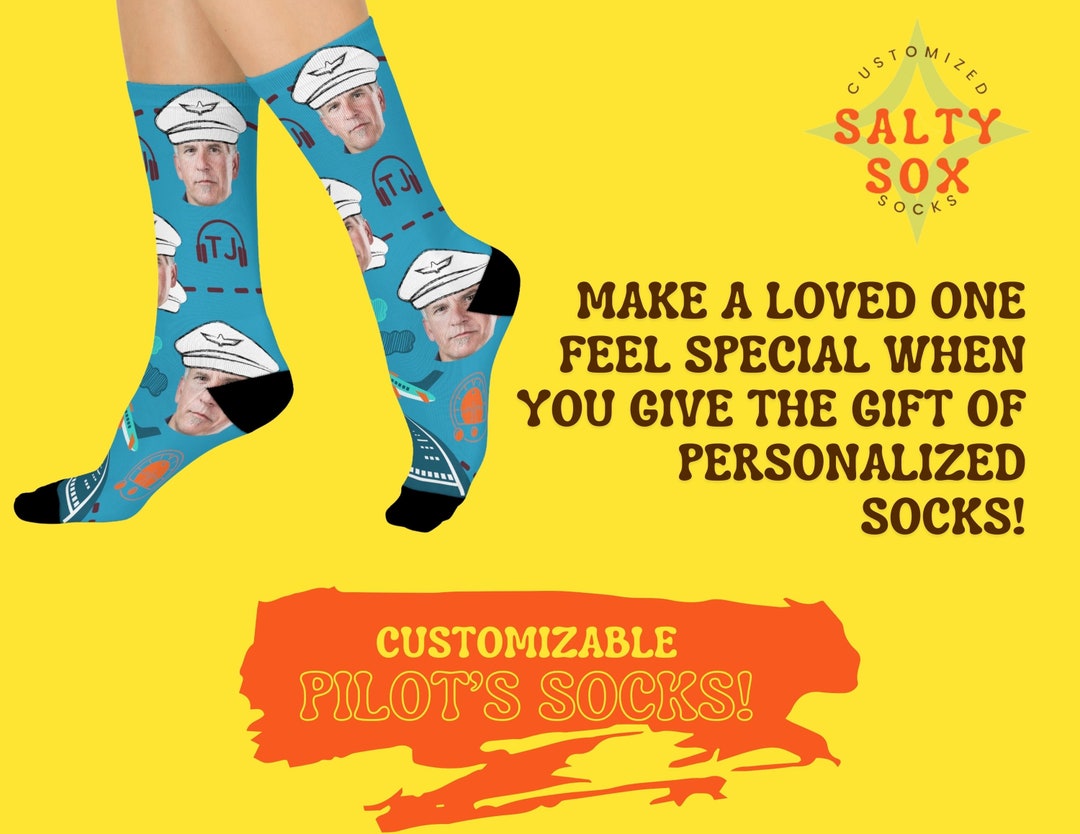 Elevate Your Pilot Style With Custom Pilot Socks Perfect for Female ...
