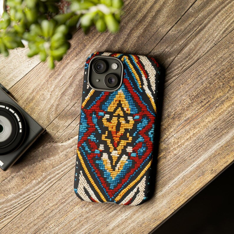 Native Indian 3D Needlework Boho Design Phone Case, American Indian ...