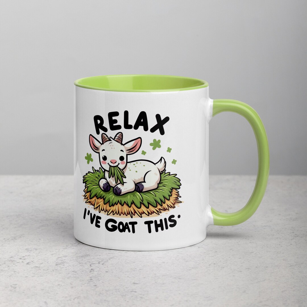 Funny Goat Design Ceramic Coffee Mug, 3 Colors, Animal Mugs, Animal ...
