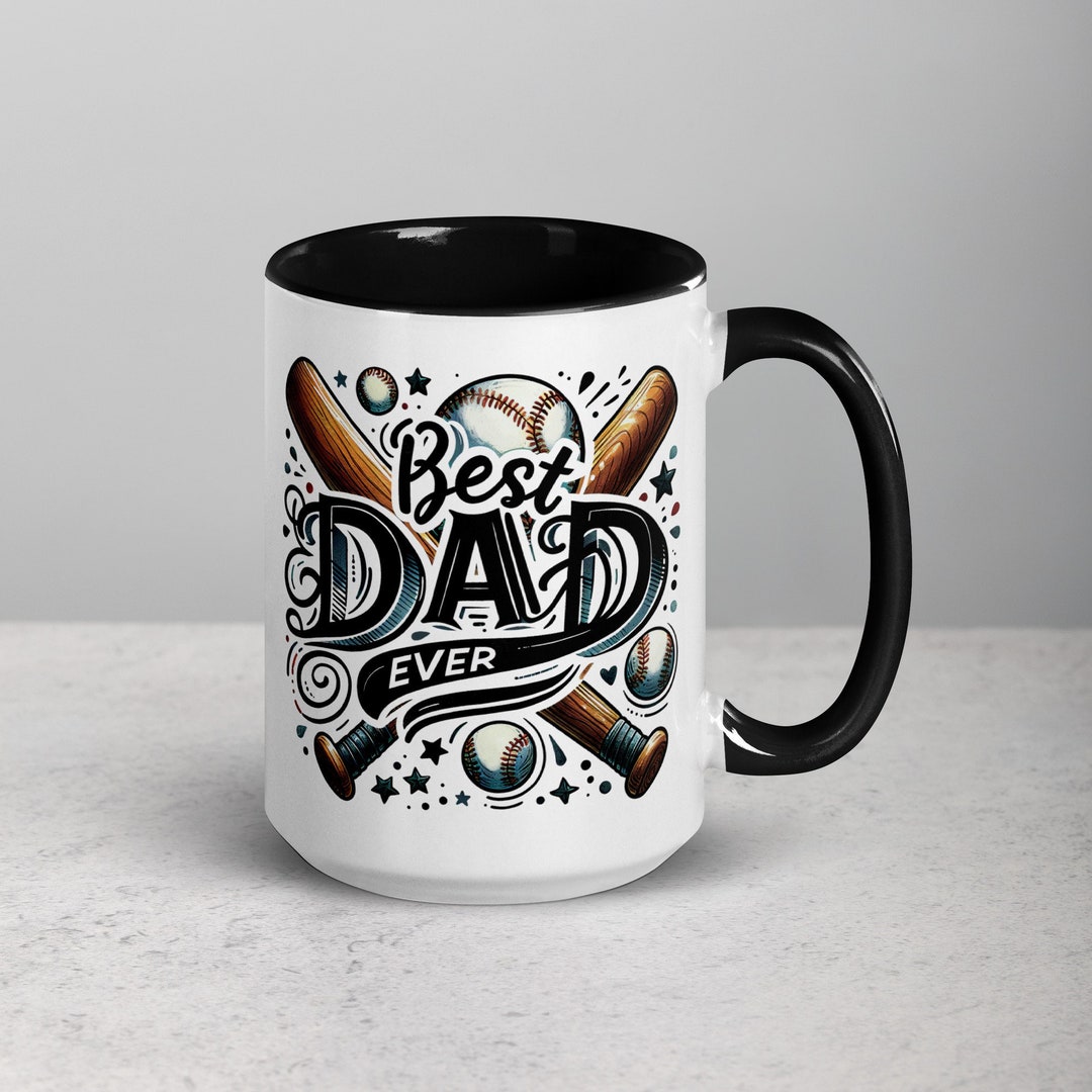 Best Dad Ever Fathers Day Gifts, Baseball Dad Ceramic Coffee Mug 11/15 ...