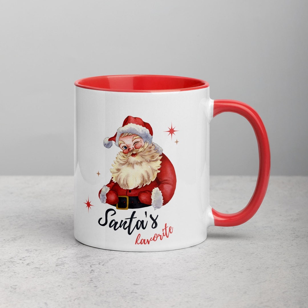 Santa's Favourite, Christmas Coffee Mugs, Christmas Gifts, Funny Santa ...