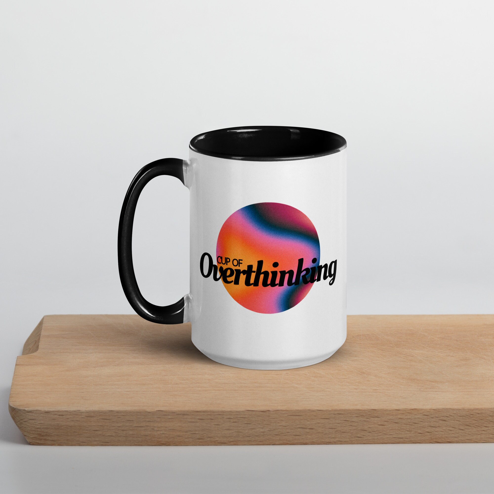 Cup Of Overthinking Design Ceramic Coffee Mug 11 Oz 15 Oz Overthinker