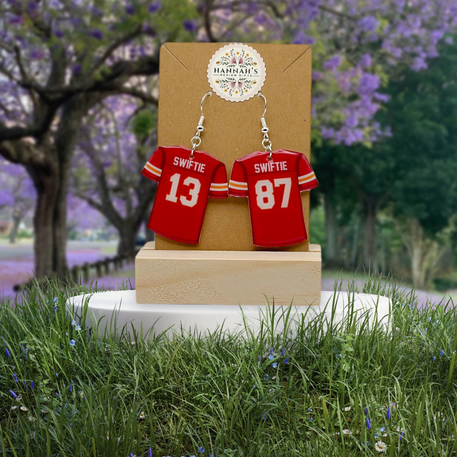 Taylor Swift Travis Kelce Chiefs Jersey Swiftie Earrings - Etsy