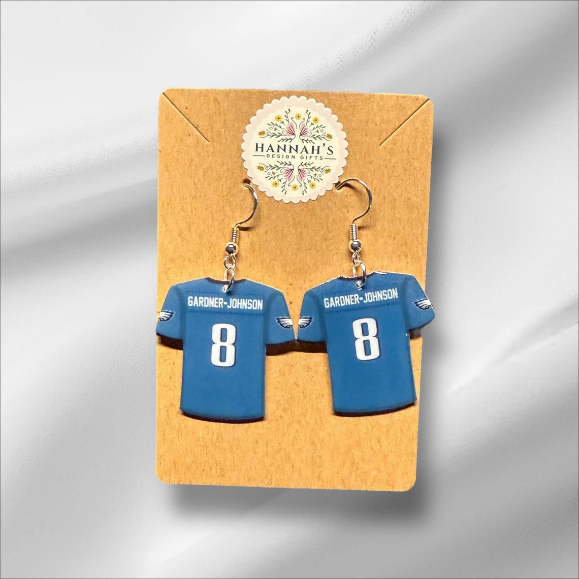 Philadelphia Eagles Jersey Earrings - Hypoallergenic Football Fan Gift ...