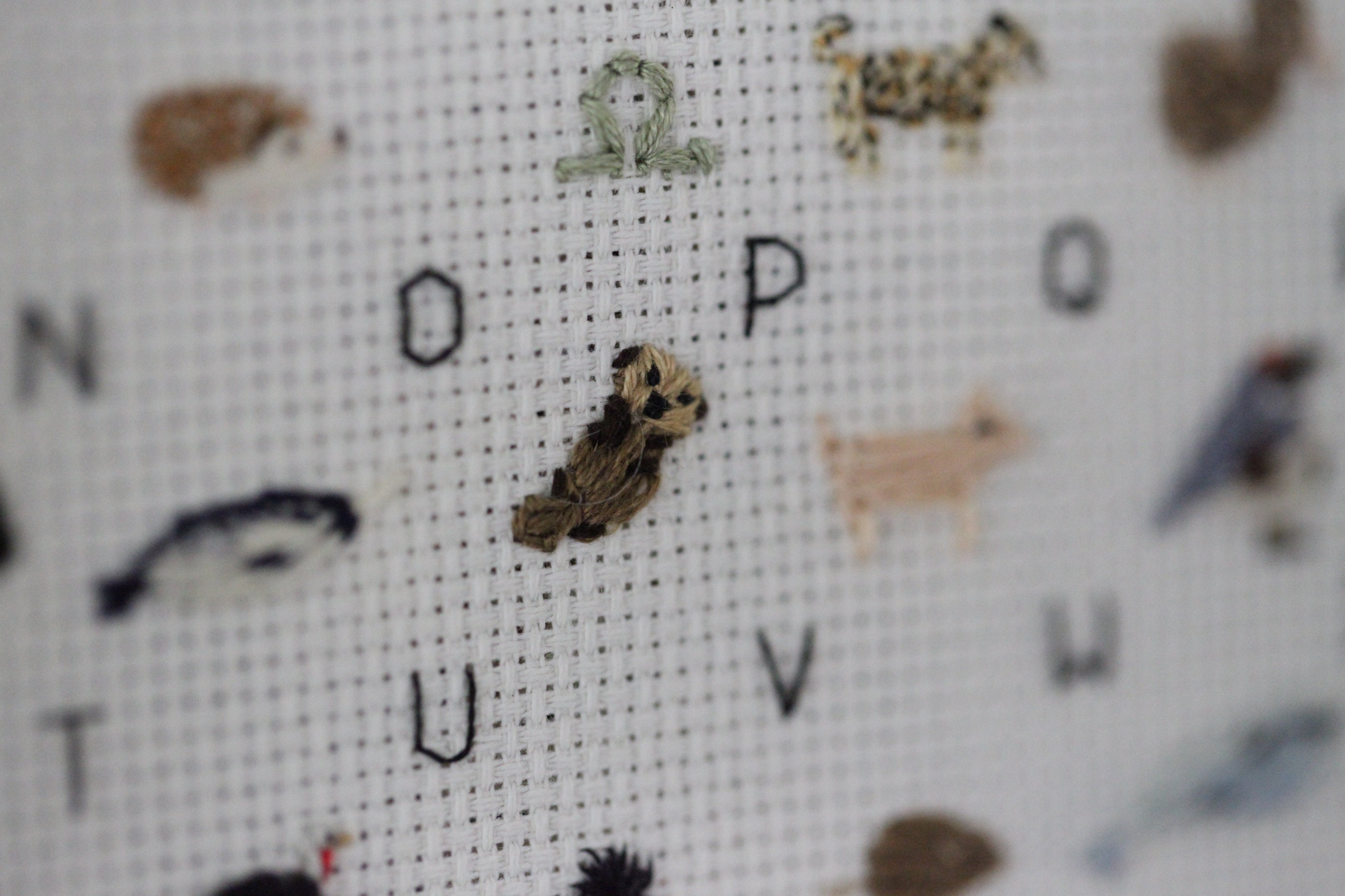 Animal Alphabet Nursery Cross Stitch Zoo Embroidery Baby Shower Gift - Etsy