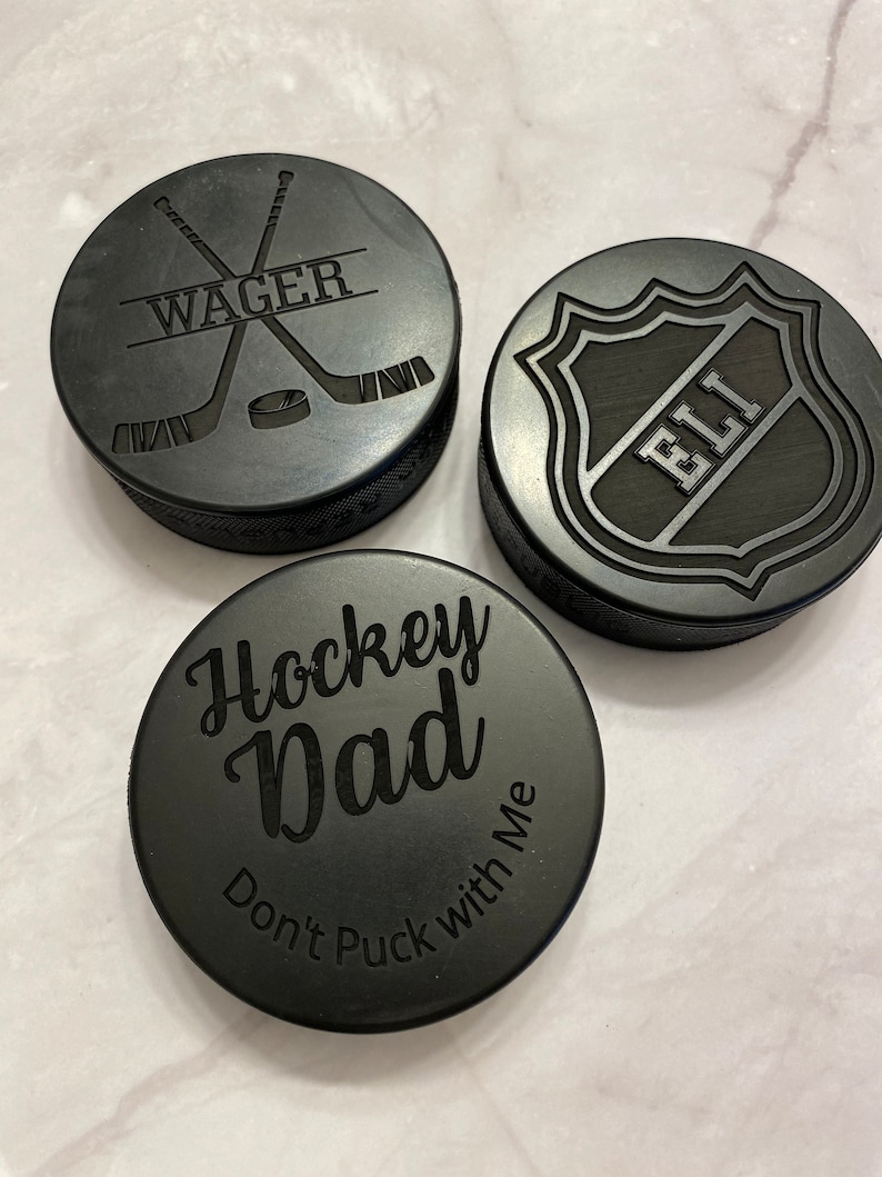 13 Hockey Puck Team Logo Personalized Pucks Hockey Teams Custom ...