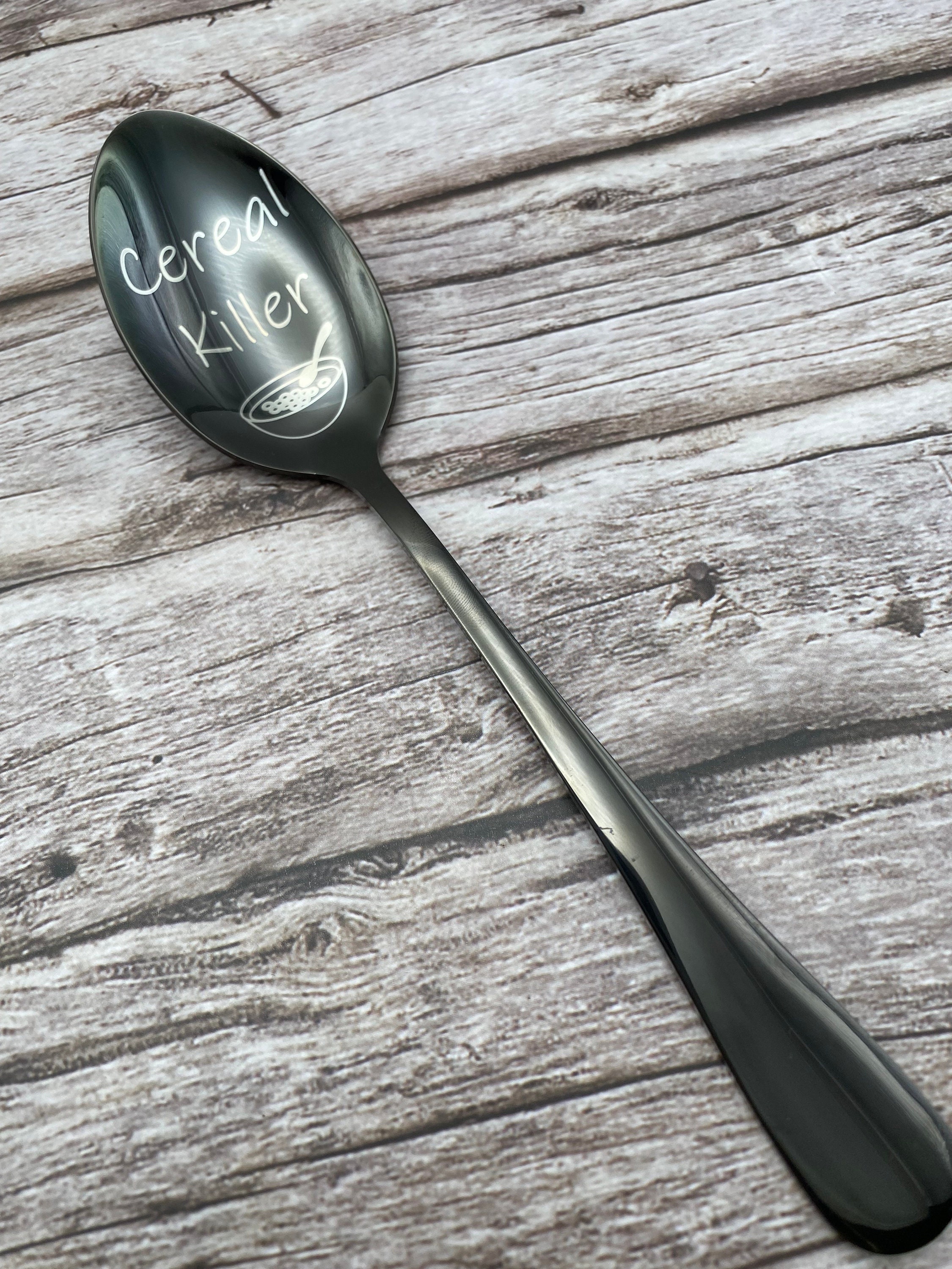Custom Engraved Spoon • Black •kitchen Utensil • Unique Gifts ...