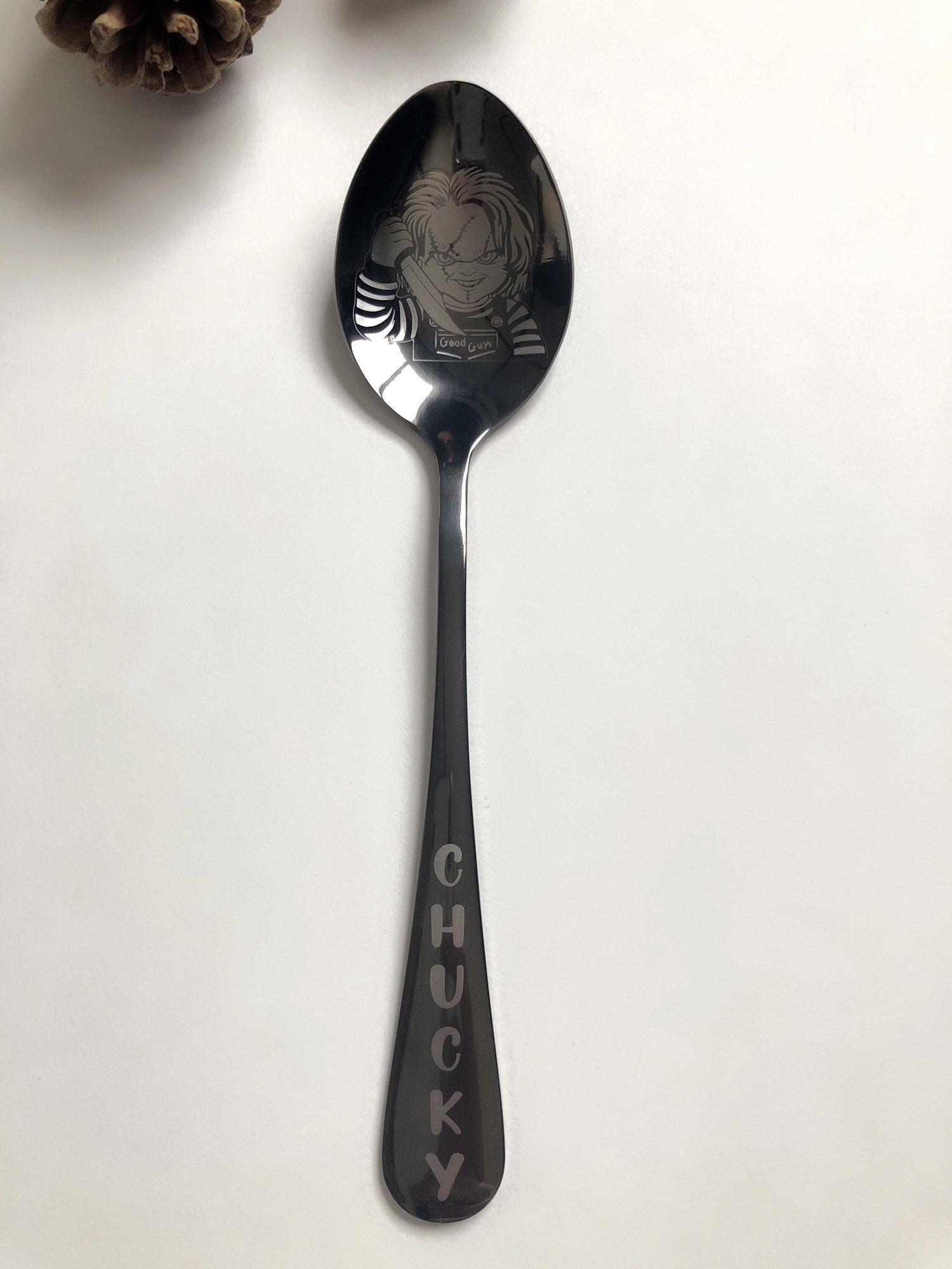 5 Piece Black Silverware Gift Set Halloween Horror Collection Kitchen ...