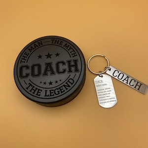 Hockey Pucks - Personalized Coach Puck - Custom Engraved Hockey Puck ...
