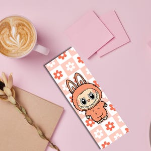 Labubu Retro Bookmark Printable | Labubu Bookmark Digital | 2x6 Inches ...