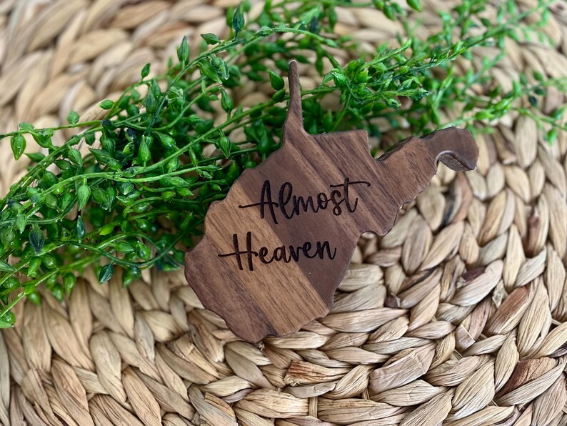 West Virginia Shaped Bottle Opener in Black Walnut– Custom Engraved WV Gift - Etsy