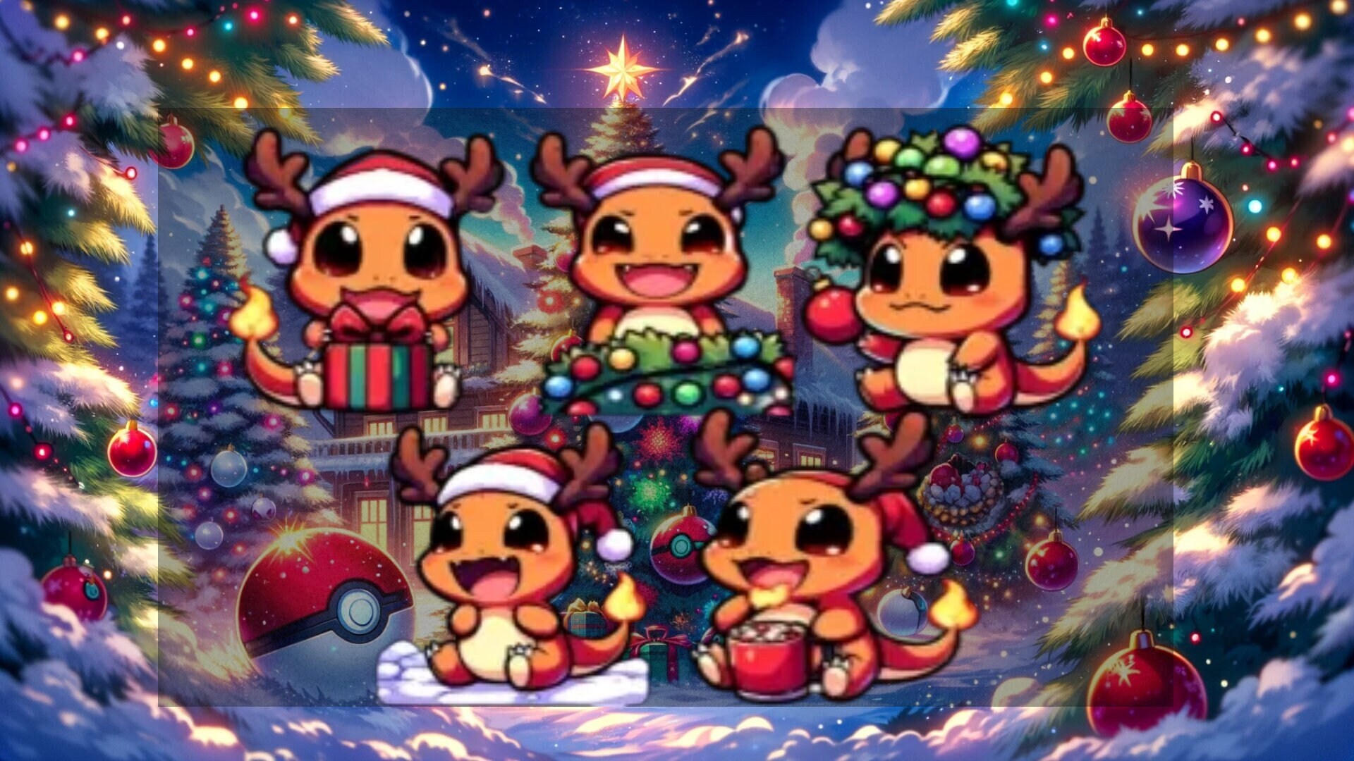 Christmas Charmander Twitch Emotes - Etsy