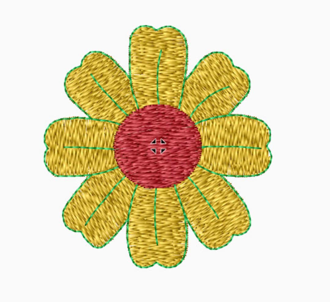 Daisy DST Embroidery File | Instant Download | DST | EMB - Etsy