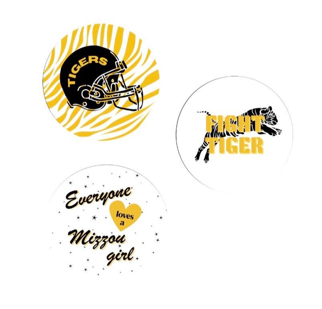 Mizzou University of Missouri Game Day Buttons Pins - Etsy