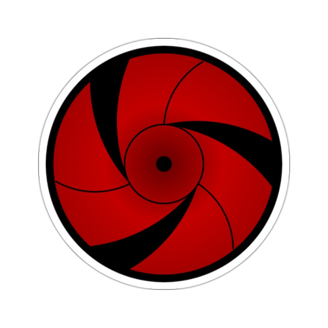 Rai Uchiha Mangekyou Sharingan Decal Anime Collectible Sticker - Etsy