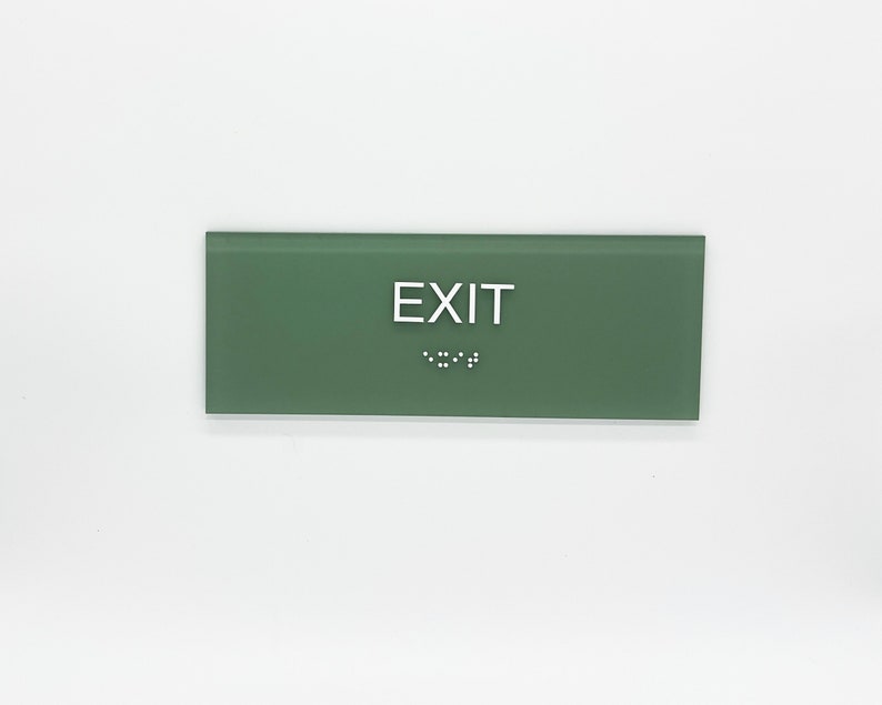 Exit Sign, ADA Compliant Sign, ADA Exit, Business Signs, Business ...