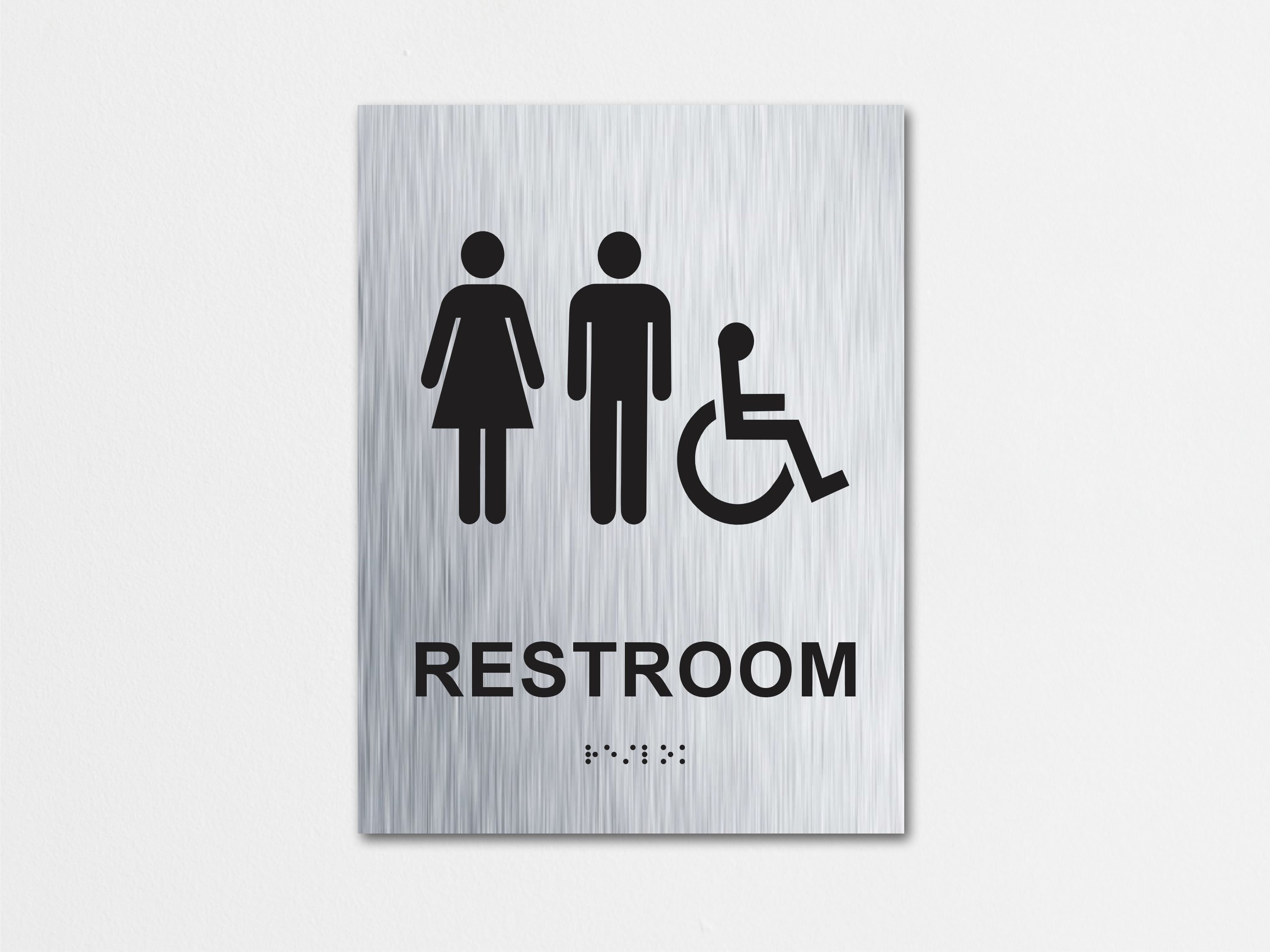 Restroom Sign, ADA Compliant Sign, ADA Signs, ADA Restroom, Business ...